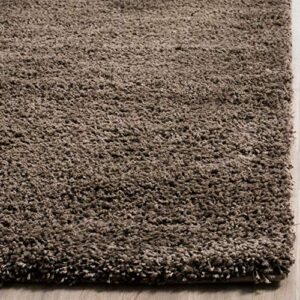 SAFAVIEH California Shag Collection Accent Rug - 2'3" x 5', Mushroom, Non-Shedding & Easy Care, 2-inch Thick Ideal for High Traffic Areas in Entryway, Living Room, Bedroom (SG151-8181)