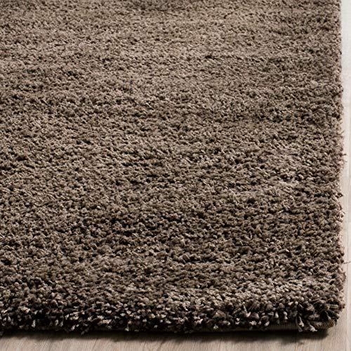 SAFAVIEH California Shag Collection Accent Rug - 2'3" x 5', Mushroom, Non-Shedding & Easy Care, 2-inch Thick Ideal for High Traffic Areas in Entryway, Living Room, Bedroom (SG151-8181)