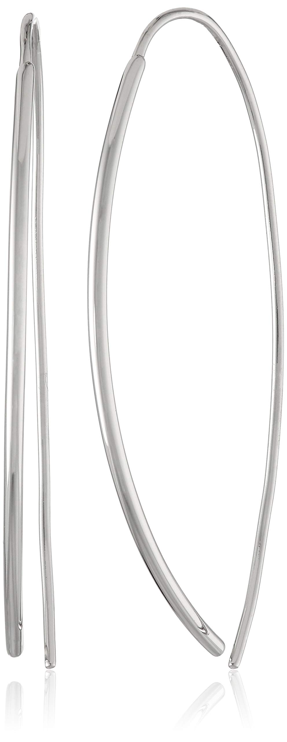 Amazon Essentials Sterling Silver Hard Wire Threader Earrings (previously Amazon Collection)