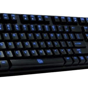 Tt eSPORTS Thermaltake Tt e Sports Poseidon Z Blue Switches with 4-Level Brightness Blue LED Mechanical Gaming Keyboard KB-PIZ-KLBLUS-06