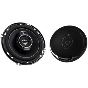 kenwood kfc-1695ps 320w 6.5" 3-way performance series flush mount coaxial speakers with paper cone tweeters, set of 2