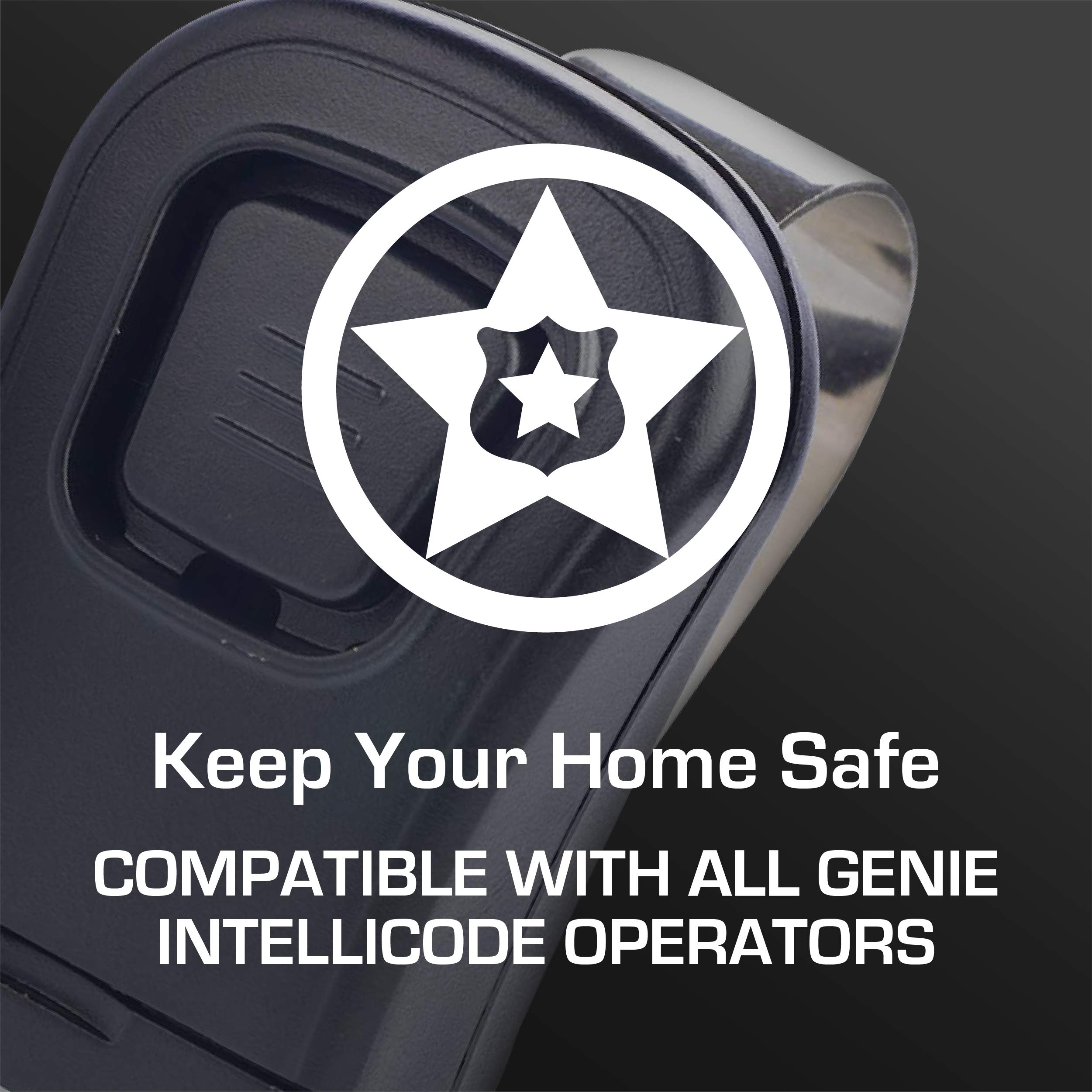 Genie Single Button Garage Door Opener Remote - Safe & Secure Access - Compatibility with Genie Only Intellicode Garage Door Openers - Model G1T-BX