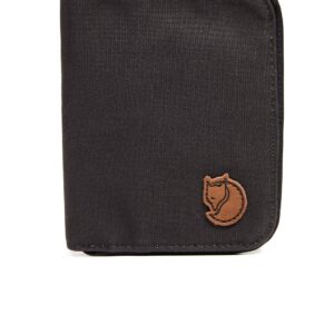 Fjällräven Unisex Zip - Zipper Wallet - Polyester and Cotton Construction - Internal Organization Slot Dark Grey One Size One Size