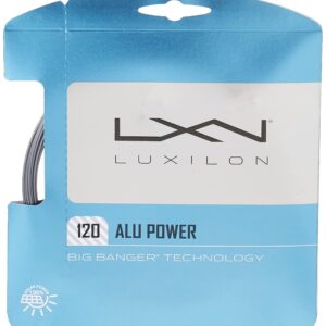 WILSON Luxilon ALU Power 120 Tennis String - Set, Grey, 1.20mm