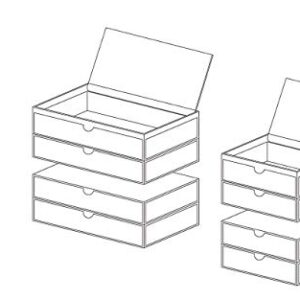 MUJI 7A57020 Drawer, ys/m, Clear