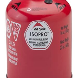 MSR IsoPro Fuel Canister for Backpacking and Camping Stoves, 16oz / 450g