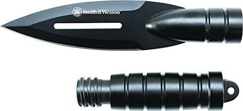 Smith & Wesson SW8 10.7in Stainless Steel Spear with 4.2in Blade and Nylon Handle for Outdoor, Tactical, Survival and EDC