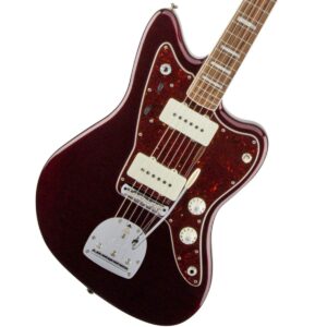 fender troy van leeuwen jazzmaster electric guitar, with 2-year warranty, oxblood, bound rosewood fingerboard