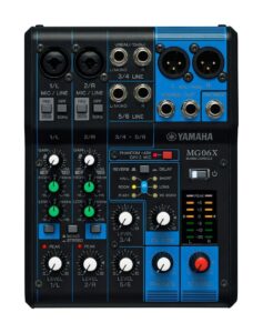 yamaha mg06x 6-input compact stereo mixer with effects