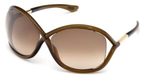 tom ford ft0009 whitney sunglasses 692 brown/brown