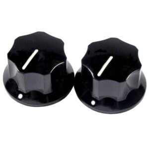 fender pure vintage 1965 jaguar skirted knobs, black