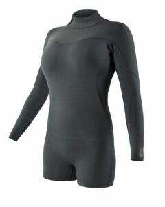 body glove wetsuit co women's smoothie long sleeve springsuit, gun, 11/12