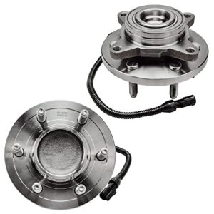 detroit axle - 2wd front wheel bearing hubs for 2007-2010 ford expedition lincoln navigator 2008 2009, wheel hub bearings assembly set replacement, pair hubs - [w/abs]