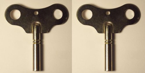 2 Pack of Hermle, Hamilton, Ridgeway, Howard Miller, Seth Thomas, Clock Winding Key #7/4.00