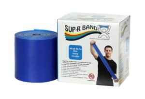 cando 10-6324 sup-r latex free exercise band, 50 yd roll, blue-heavy