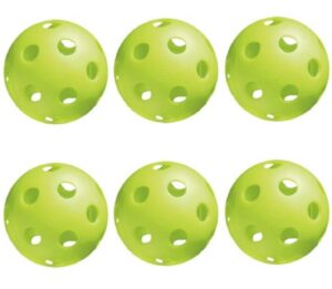 jugs pickleballs lime green - 6 pack