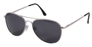 rothco 58mm polarized wayfarer sunglasses (chrome/smoke)