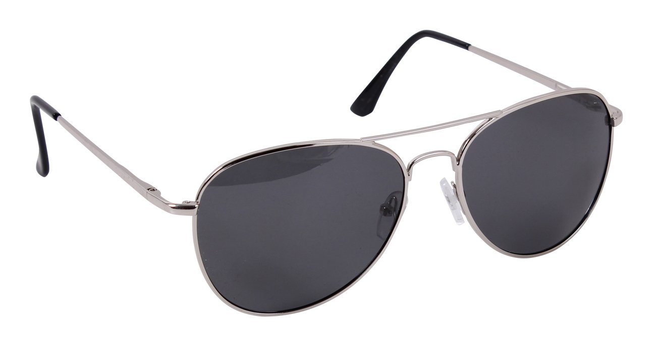 Rothco 58mm Polarized Wayfarer Sunglasses (Chrome/Smoke)