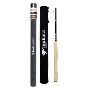 Tenkara USA Fly Fishing IWANA™ Rod with Case, Classic All-Around for Small to Medium Fish - Ultra-Light, Gloss Carbon Finish (12ft - 366cm)