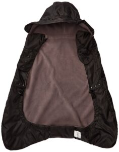 ergobaby fleece lined baby carrier winter weather cover, black