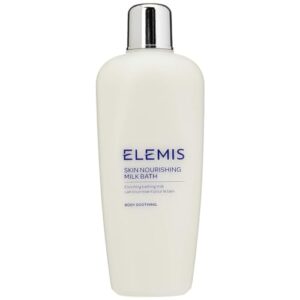 elemis skin nourishing milk bath | creamy bathing milk enriches, conditions and softens extra dry skin with camellia oil and oat extract | 13.5 fl oz