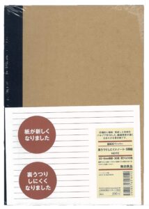 muji notebook b5 6mm rule 30sheets - pack of 5books [5colors binding]