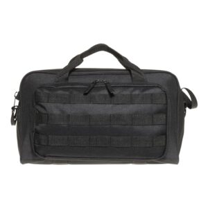 Allen Company Range Bag with Pistol Rug & MOLLE Loops, Black, 15x8x8.5-Inch