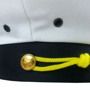 Funny Party Hats Yacht Captain Hat – Sailor Cap, Skipper Hat, Navy Marine Hat - Costume Accessories (Captain Hat)