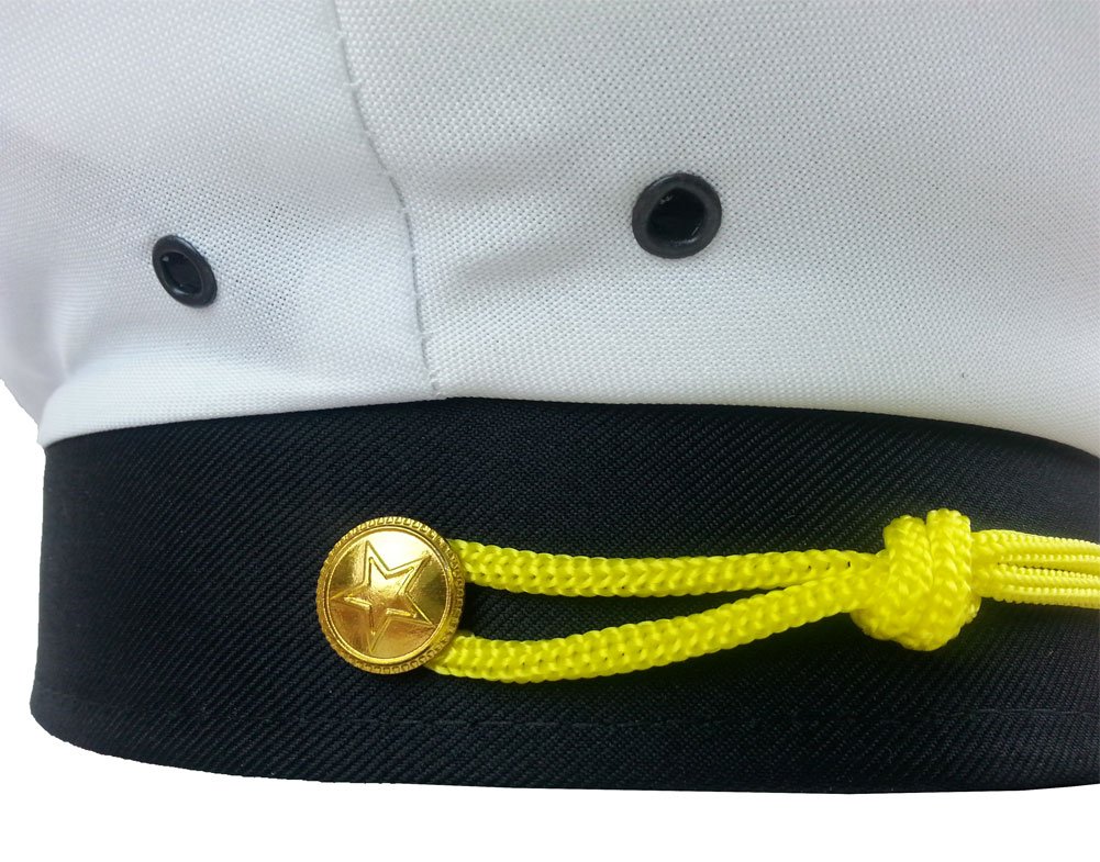 Funny Party Hats Yacht Captain Hat – Sailor Cap, Skipper Hat, Navy Marine Hat - Costume Accessories (Captain Hat)