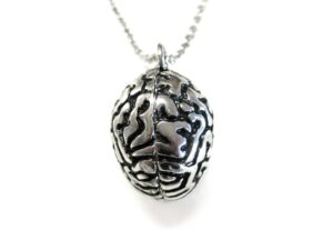 kiola designs anatomical brain necklace