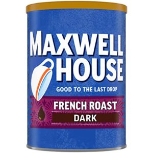 maxwell house french blend ground coffee, bold roast, 11 ounce canister