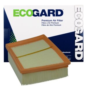 ecogard xa6140 premium engine air filter fits ford fiesta 1.6l 2011-2019, fiesta 1.0l 2014-2017