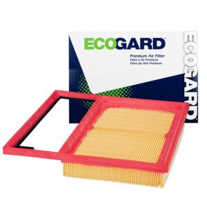 ecogard xa6271 premium engine air filter fits ford fusion 2.0l hybrid 2013-2020, c-max 2.0l hybrid 2013-2018, police responder hybrid 2.0l hybrid 2019-2020