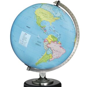 Replogle Day/Night Illuminated Globe, 12 Inches political map on outside and constellations on inside, Made in USA