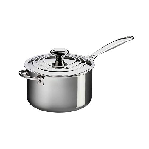 Le Creuset Tri-Ply Stainless Steel 3 Quart Saucepan , Medium