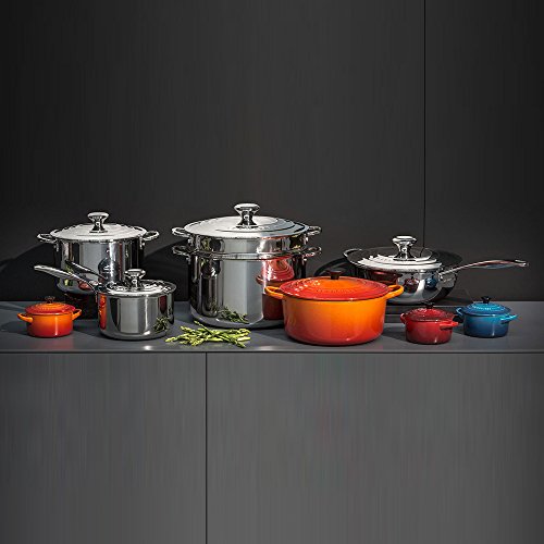 Le Creuset Tri-Ply Stainless Steel 3 Quart Saucepan , Medium