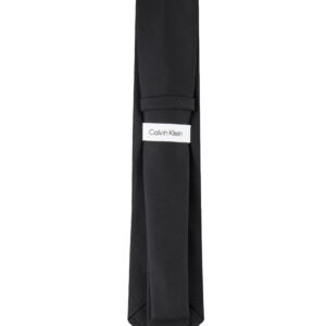 Calvin Klein Men's Black Tie, Black Solid, Regular