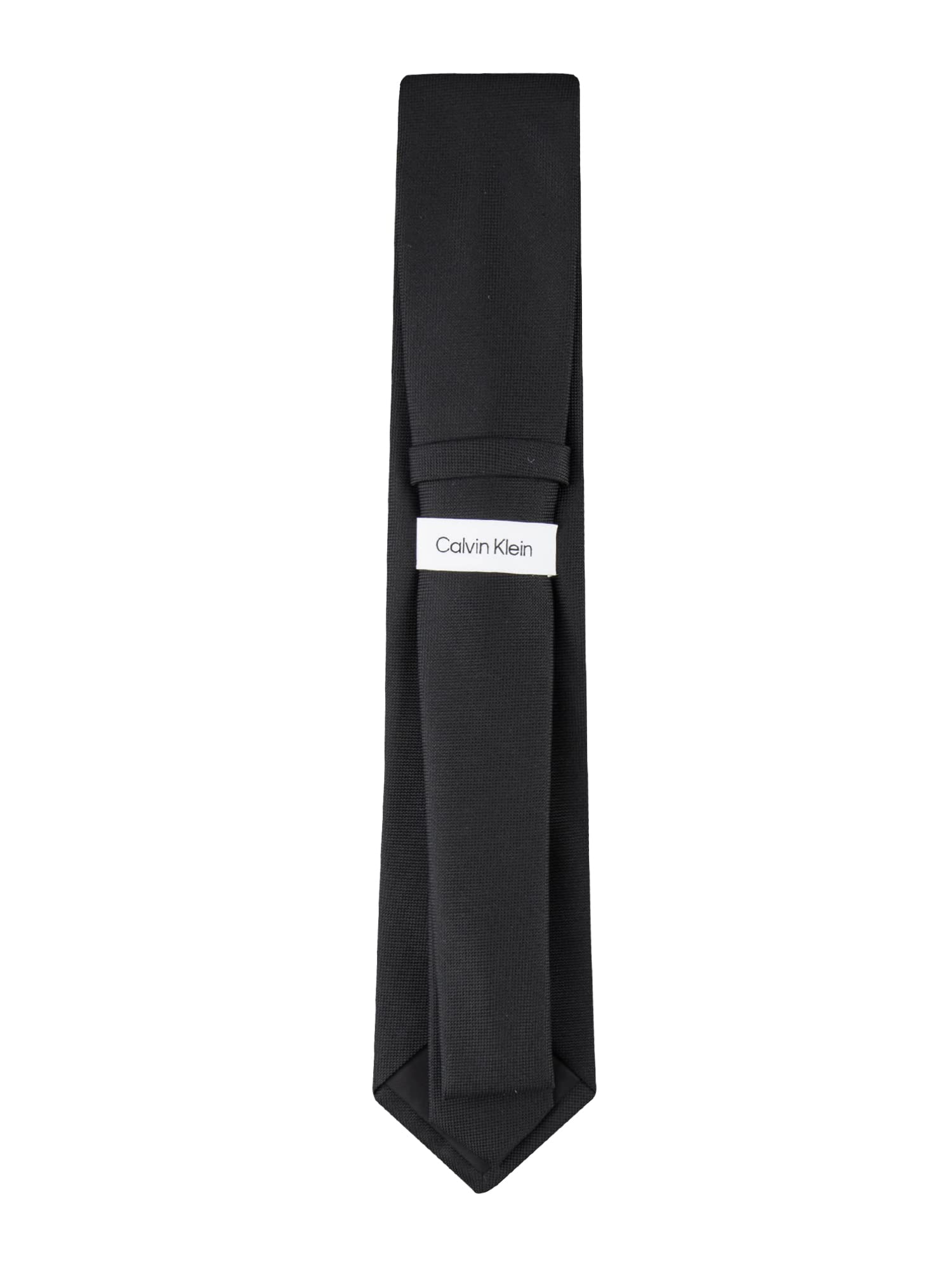 Calvin Klein Men's Black Tie, Black Solid, Regular