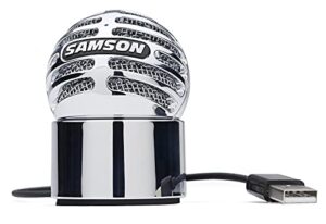 samson meteorite usb condenser microphone, chrome