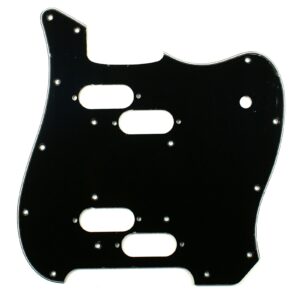 (e86) custom guitar pickguard fits electric xii, 3ply black