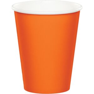 celebrations 96-count 9 oz. hot/cold cups, sunkissed orange