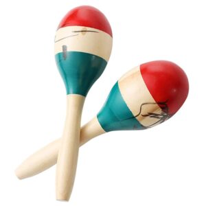 performance plus large puerto rican style tapered handle maracas, (mrc1)