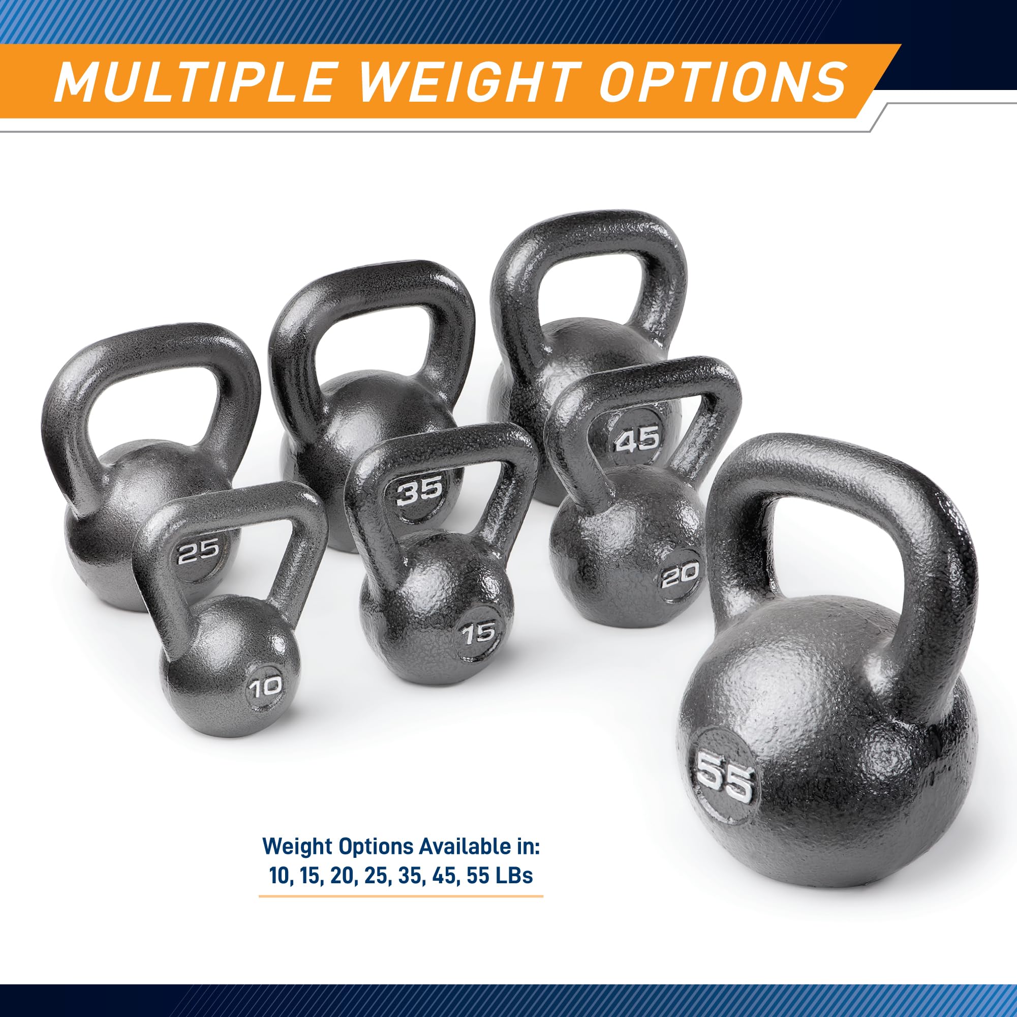 Marcy HKB-045 Hammertone Kettlebell, 45 lb.