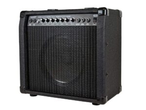 monoprice 1x10 guitar combo amplifier - black, 40-watt, spring reverb, 10-inch 4-ohm speaker, high & low inputs, headphone output - stage right series