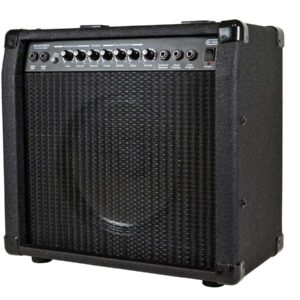 Monoprice 1x10 Guitar Combo Amplifier - Black, 40-Watt, Spring Reverb, 10-Inch 4-Ohm Speaker, High & Low Inputs, Headphone Output - Stage Right Series