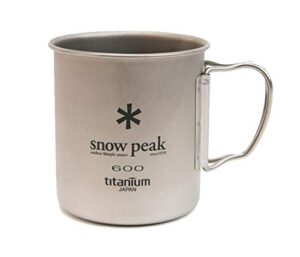 snow peak titanium single wall cup 600