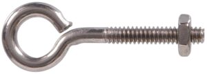 hillman 4283 stainless steel eye bolt with nut (#10-24 x 2")