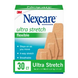 nexcare soft 'n flex bandage, assorted sizes, 30 count