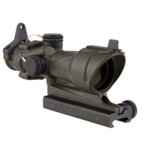 Trijicon ACOG TA01-D-100318 4x 32 Tritium Only, Center Illuminated Amber Crosshair .223 Reticle Scope, OD Green