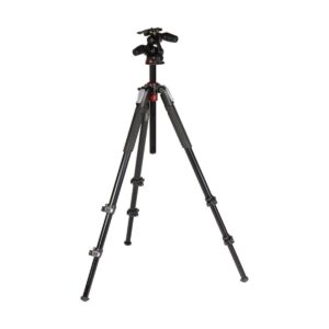 manfrotto 055 3-section aluminum tripod with 3-way head